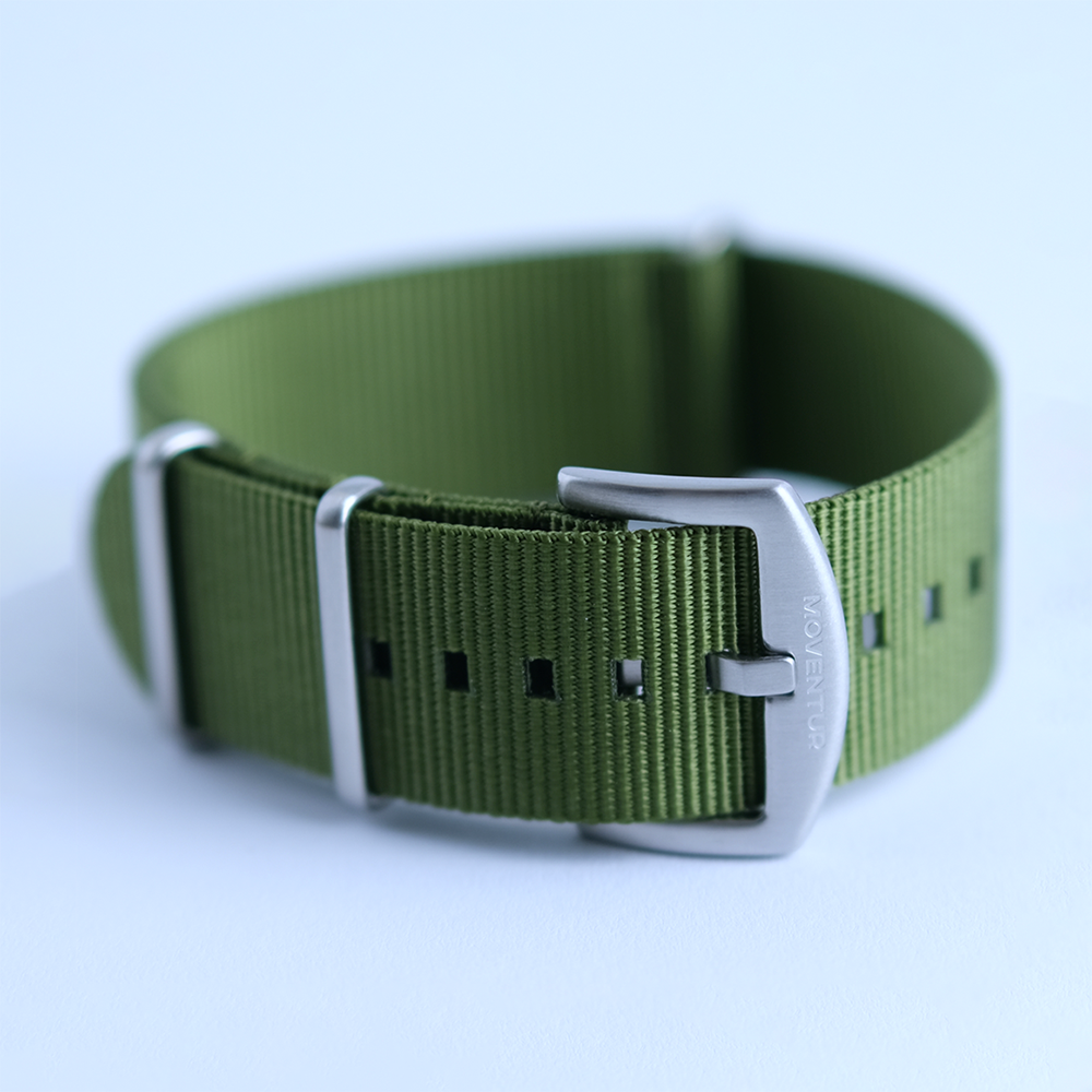 Nylon strap - Green – Moventur Watches